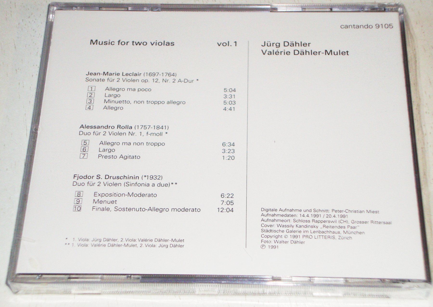 Jean-Marie Leclair, Alessandro Rolla, Fjodor S. Sruschinin (Neu und ...