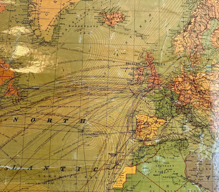 Weltkarte von 1948 (Mercantile Map of the world) (Gebraucht) in Cham ...