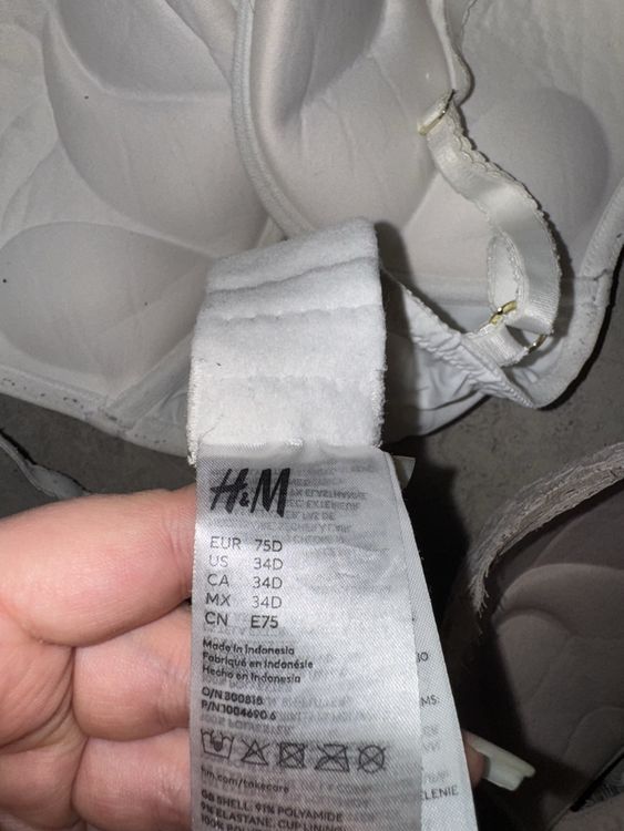 H&M BH‘s, Grösse 75D, Weiss und Altrosa (Gebraucht) in Pfäffikon ZH für ...