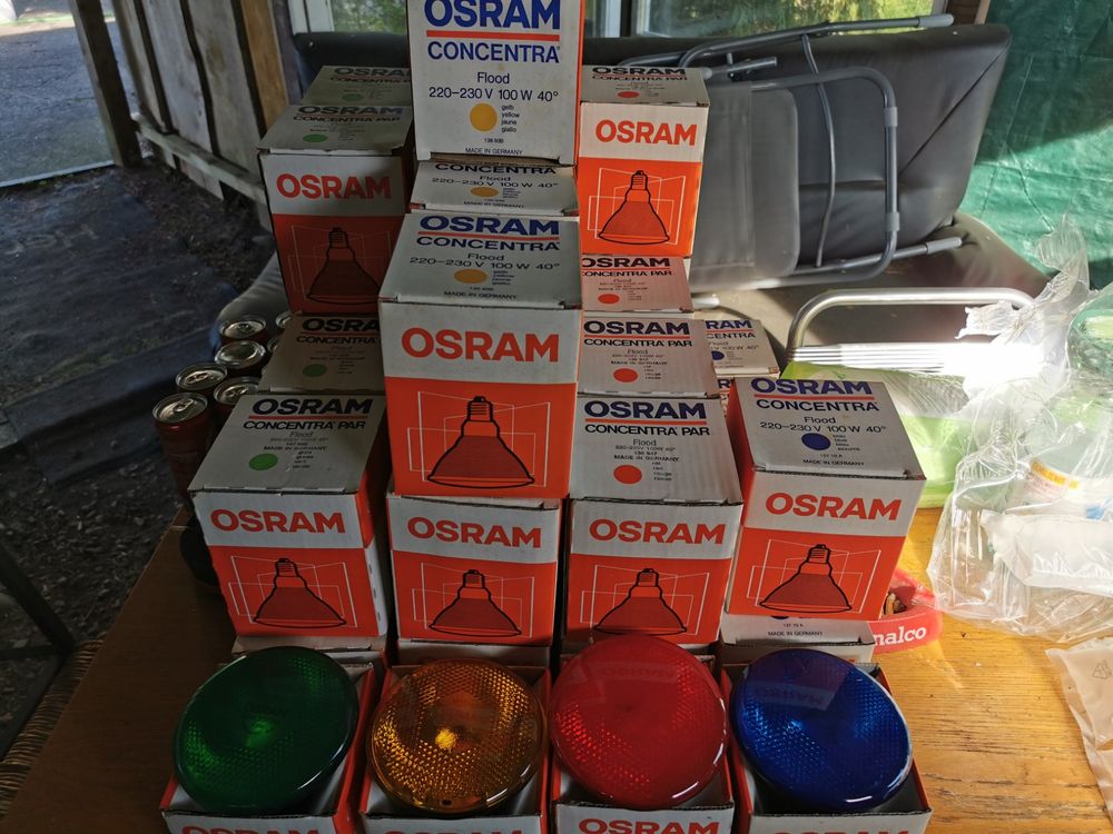 OSRAM Concentra Flood 100 Watt Original Strahler - BLAU ! (Neu und ...