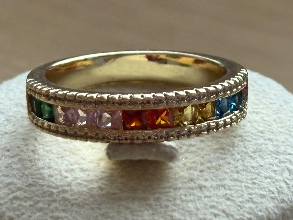 💛Luxus Gr: 18/8 Ring Zirkonia Farbe Gold (Gebraucht) in Biel-Bienne für ...