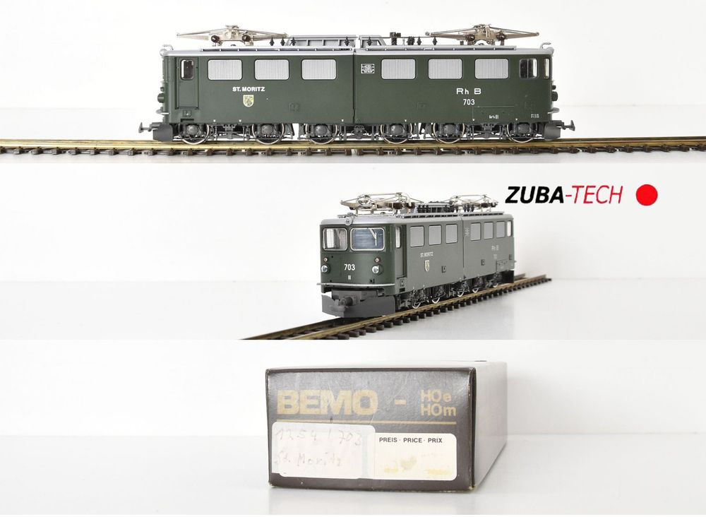 Bemo 1254/703 E-Lok Ge 6/6 II RhB St.Moritz H0m GS mit OVP (Neu (gemäss Beschreibung)) in St ...