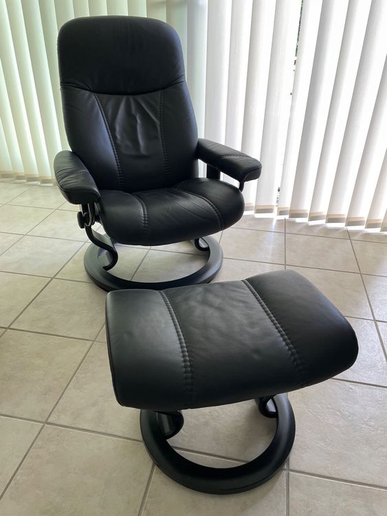 Stressless St-Consul Relax-Fauteuil (M) Leder inkl. Hocker (Gebraucht) in Richterswil für CHF ...