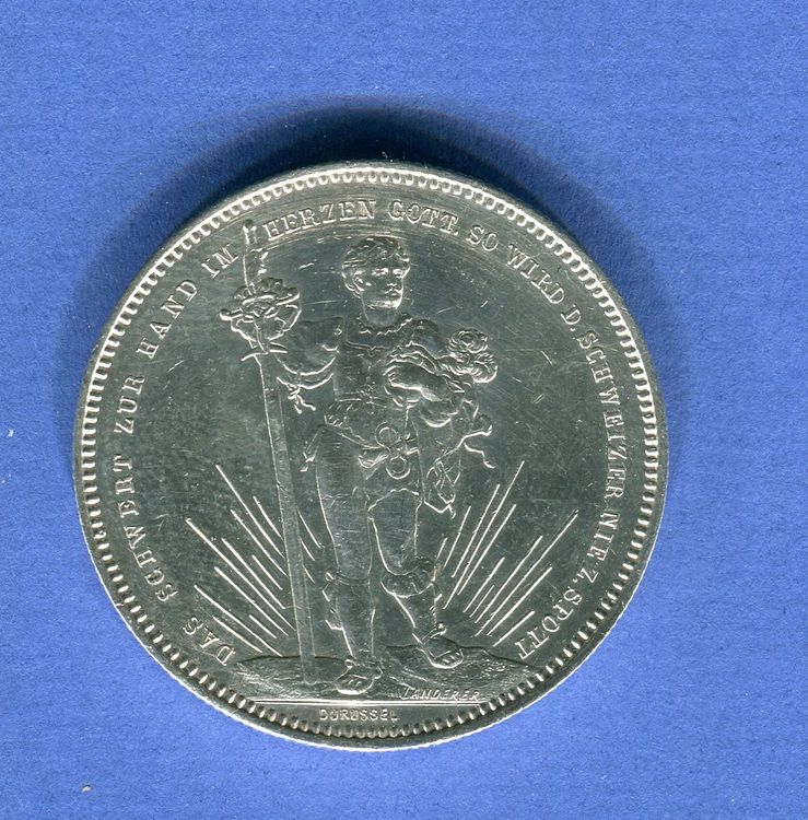 (771) 5 Franken Schützentaler 1879 Basel -unz/stgl | Kaufen auf Ricardo