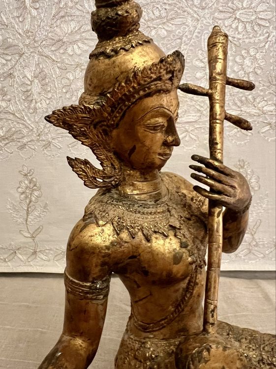 Statue Saraswati Thaïlande Bronze Doré Début Milieu 20ème (D'occasion) à Genève pour CHF 290 ...