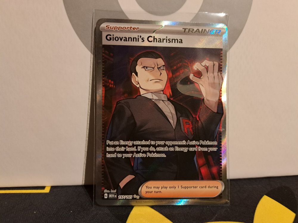 GIOVANNI'S CHARISMA FULLART 151 POKEMON KARTE 197/165 (Gebraucht) in ...