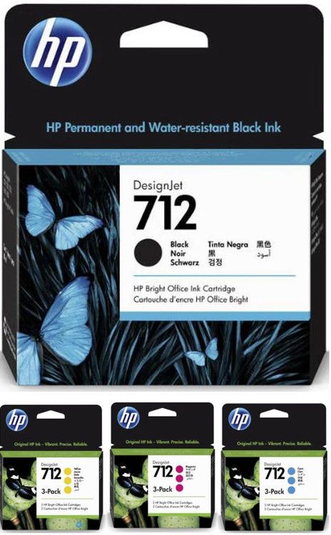 HP Tinte Nr. 712 (3ED71A / 3ED79A / 3ED78A / 3ED77A) | Kaufen auf Ricardo