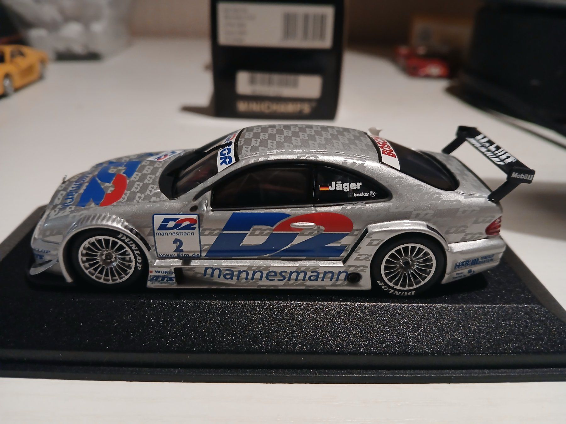 Minichamps 1:43 Mercedes CLK DTM 2000 (Jäger) N° 430 003702 (Neu und ...