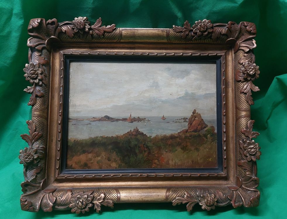 Gemälde,Rahmen mit H. Chaube ? datiert 1902, mit Rahmen (Gebraucht) in ...