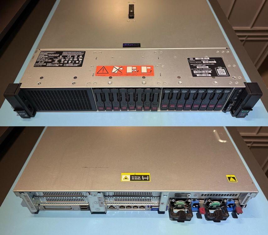 DL380 Gen10 G10, 2x Gold 6138, 1024GB, 9.6TB SAS, 8.0TB NVMe (Gebraucht ...