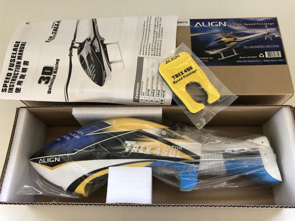 Align 450L Speed Fuselage B&W / HF4509T (Neu und originalverpackt) in ...