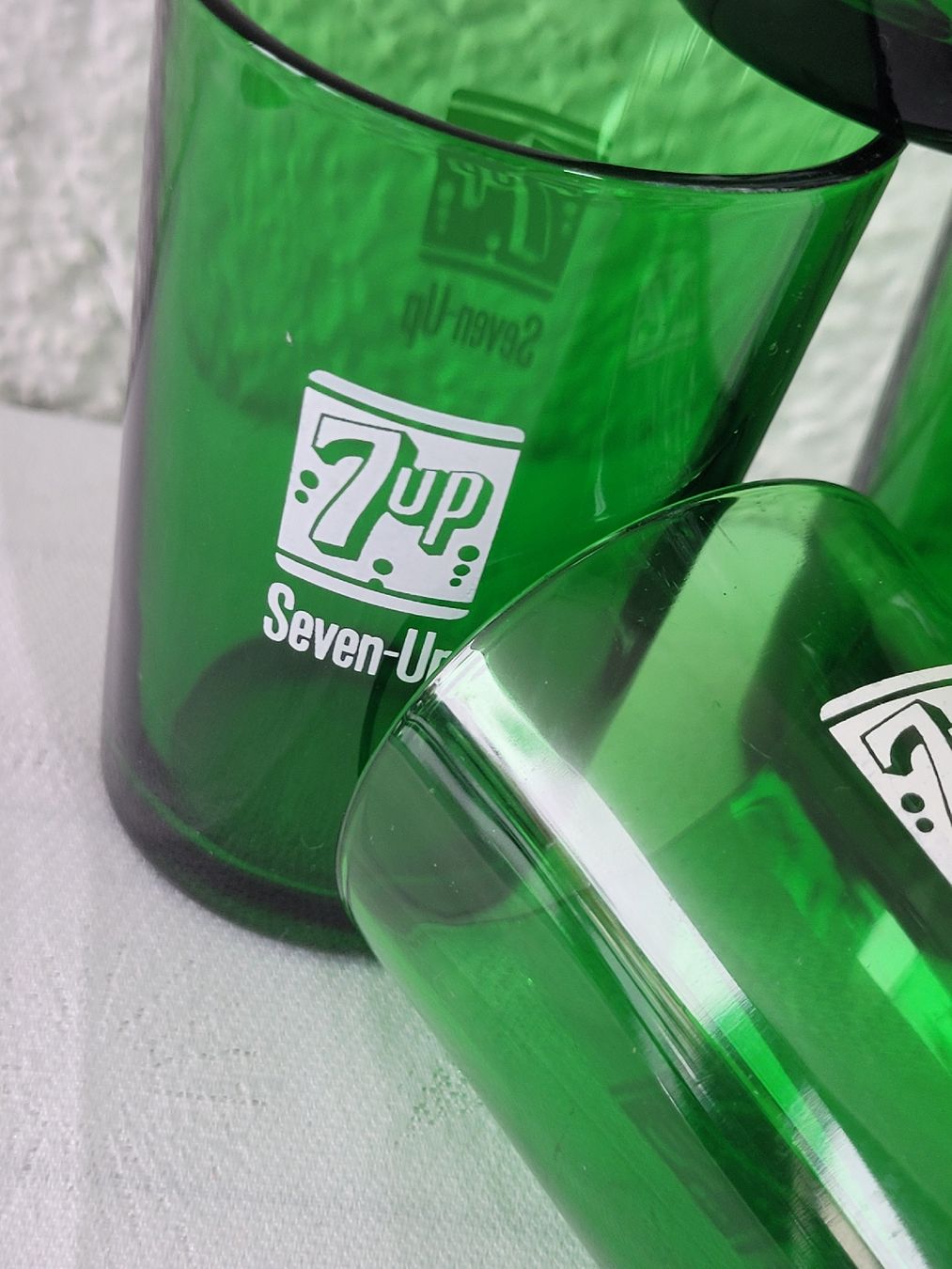 4 Vintage 7up Trinkgläser (D'occasion) à Buttikon SZ pour CHF 19 – avec ...