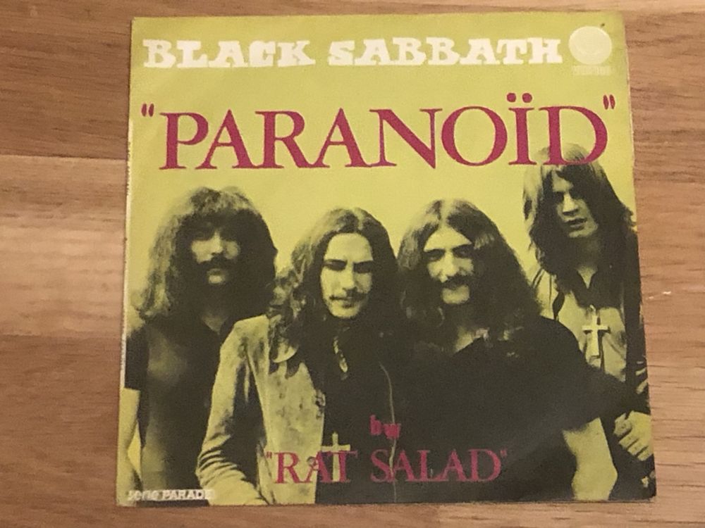 Black Sabbath. 1970. 7“ Single. Paranoid (Gebraucht) in Faulensee für ...