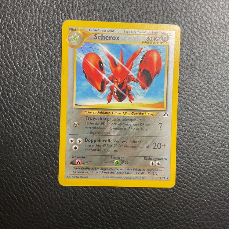 Neo Entdeckung 29/75 Scherox Rare De Played Ab 1 | Kaufen auf Ricardo
