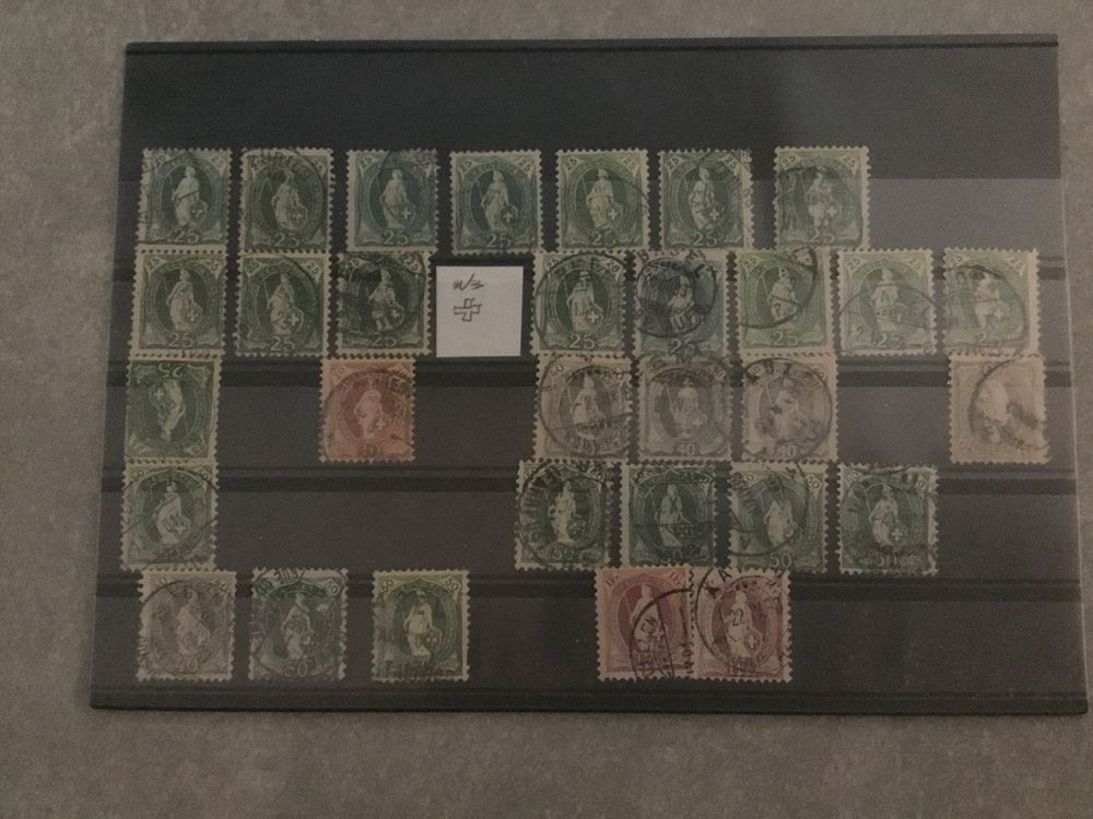 Lot stehende Helvetia auf grosser Steckkarte (Gebraucht) in Roggwil TG für CHF 7 – mit Lieferung ...