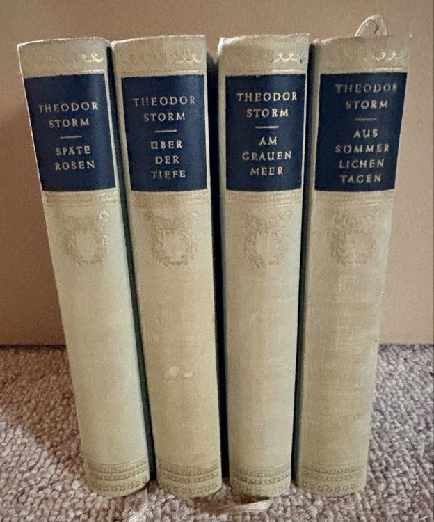 Theodor Storm - 4 Alte Bücher - Späte Rosen u.a. (Gebraucht) in Belp ...