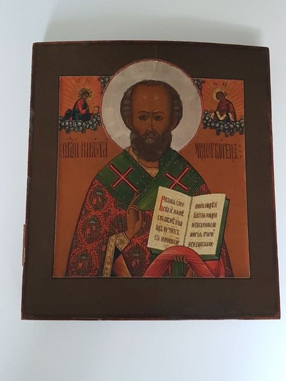 Ikone. Russland.19.Jh. Heiliger Nikolaus | Kaufen auf Ricardo