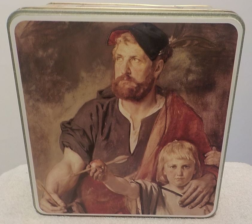 Läckerli Huus Vintage Blechdose Wilhelm Tell u. Sohn Walter (Gebraucht ...