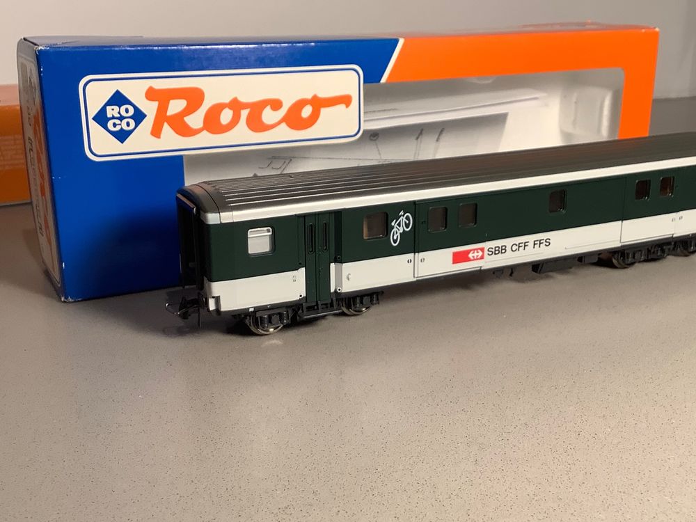 Roco 45189 SBB : Gepäckwagen EW II grün EW IV (Neu (gemäss Beschreibung ...