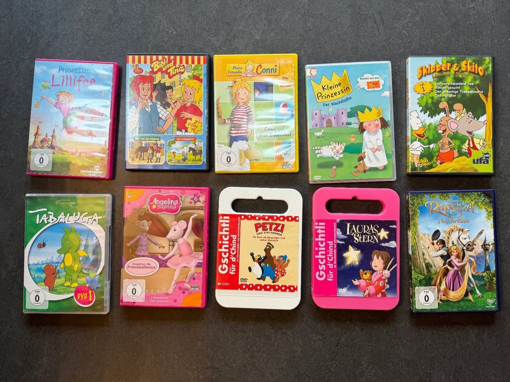 10 DVDs, Bibi und Tina, Conni, Lilifee, Laura Stern, Petzi (Gebraucht ...