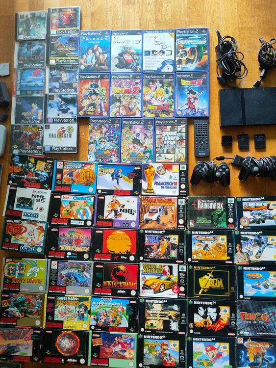 NINTENDO SAMMLUNG M64 ,Snes, Psone, ps2 | Kaufen auf Ricardo