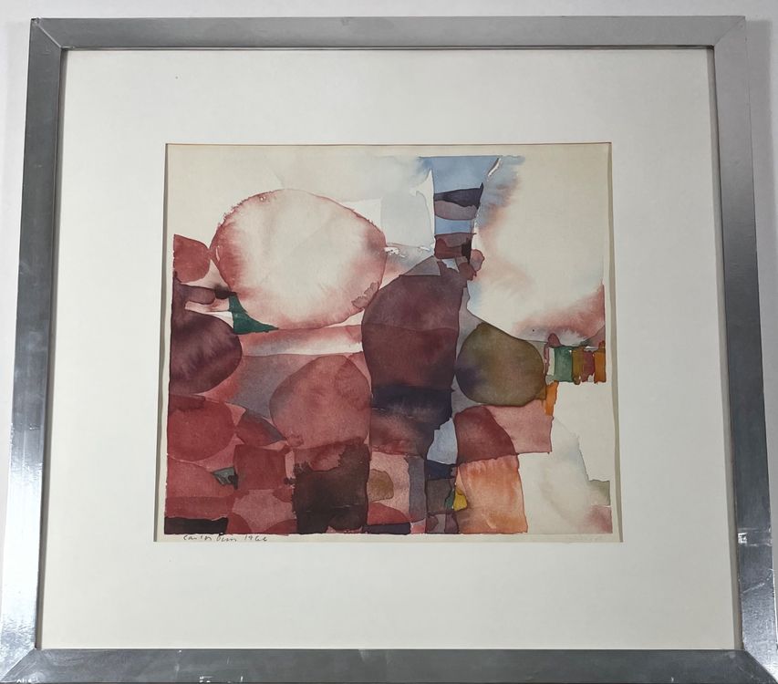 Carlos Duss (1932-1990) Aquarell (Gebraucht) in Root für CHF 40 – mit Lieferung auf Ricardo kaufen