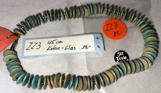 Halskette Kokus / Glas 45 cm L (ZZ3) (Neu (gemäss Beschreibung)) in ...