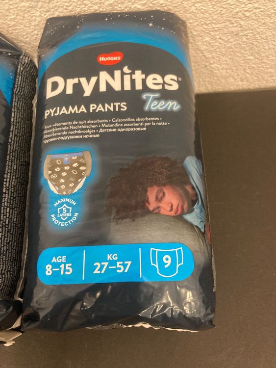DryNites Pyjama Pants, Nachtwindeln (8-15 J.),3 Pack a 9 STK (Neu und ...