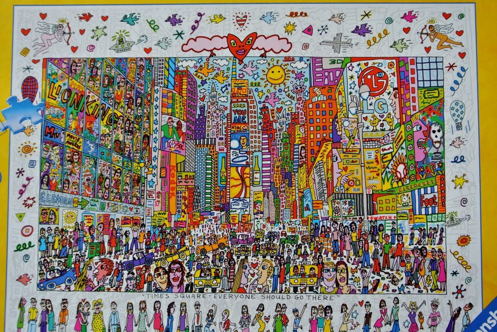 1000 Teile James Rizzi TIMES SQUARE # 190690 Ravensburger (Gebraucht ...