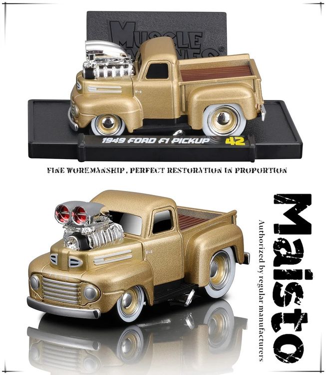 Muscle Machines 1949 Ford F1 Pickup 1:64 No. 42 - OVP (Neu und ...