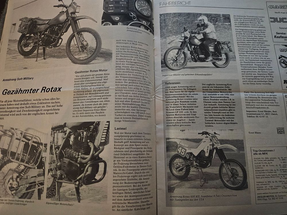 Moto Sport Schweiz 14/86 750 Intruder Amstrong Military xx (Gebraucht ...