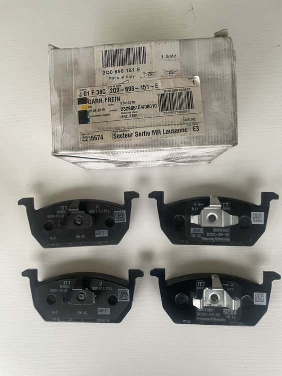 Plaquettes de frein VW/Audi neuves, ref. 2Q0 698 151 E (Neuf avec ...
