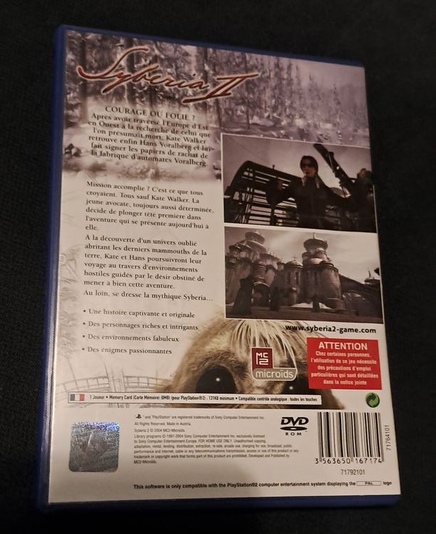 Syberia 2 - Playstation 2 (Gebraucht) in Bünzen für CHF 5 – mit ...