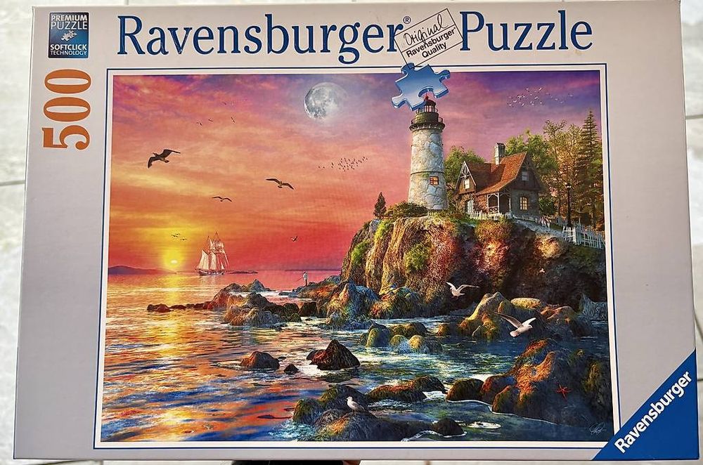 Ravensburger Puzzle, 500 Teile - Leuchtturm am Meer (Gebraucht) in Unterengstringen für CHF 5 ...