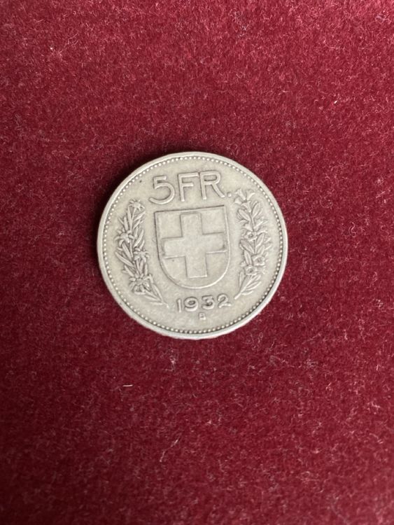 5 Franken 1932 B Silber | Kaufen auf Ricardo