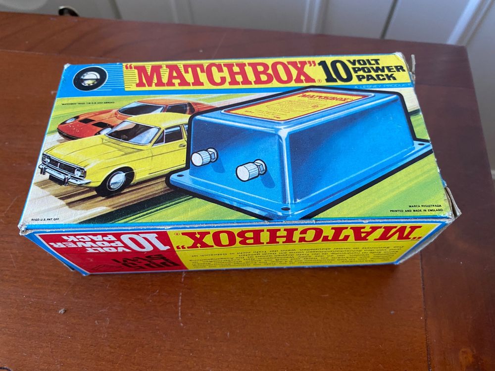 vintage MATCHBOX 10V Powerpack für Motorway Rennbahn 1960er (Gebraucht ...