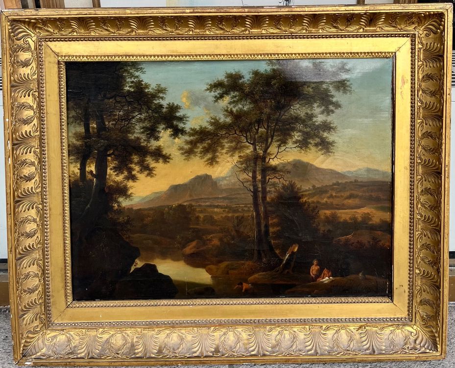 Antike Italianische Landschaft Gemälde mit Personen (Gebraucht) in Root für CHF 1109 – nur ...