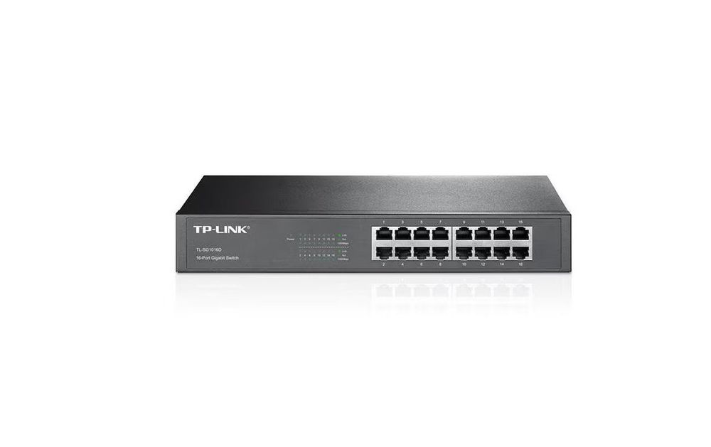 TP-Link TL-SG1016D V8.0 16 Port Gigagbit-Switch, unmanaged (Neu und ...