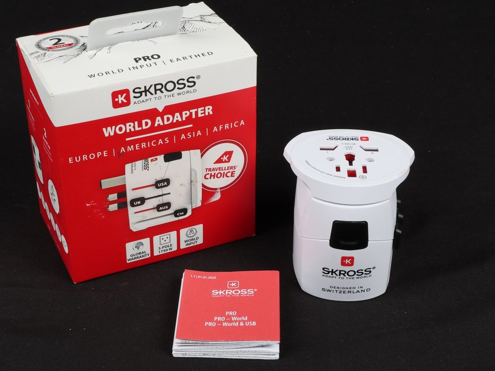 SKROSS World Adapter 4 Kontinente (Neu und originalverpackt) in Steinen ...