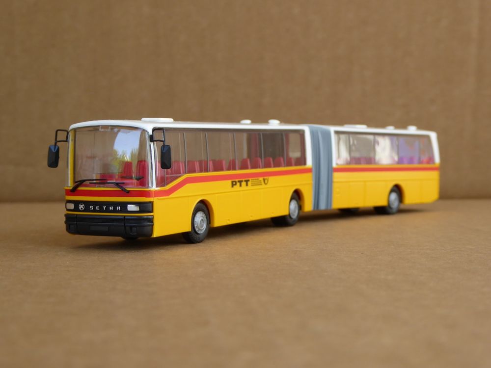 Postauto PTT, Gelenkbus Setra, Herpa HO (Neu (gemäss Beschreibung)) in ...