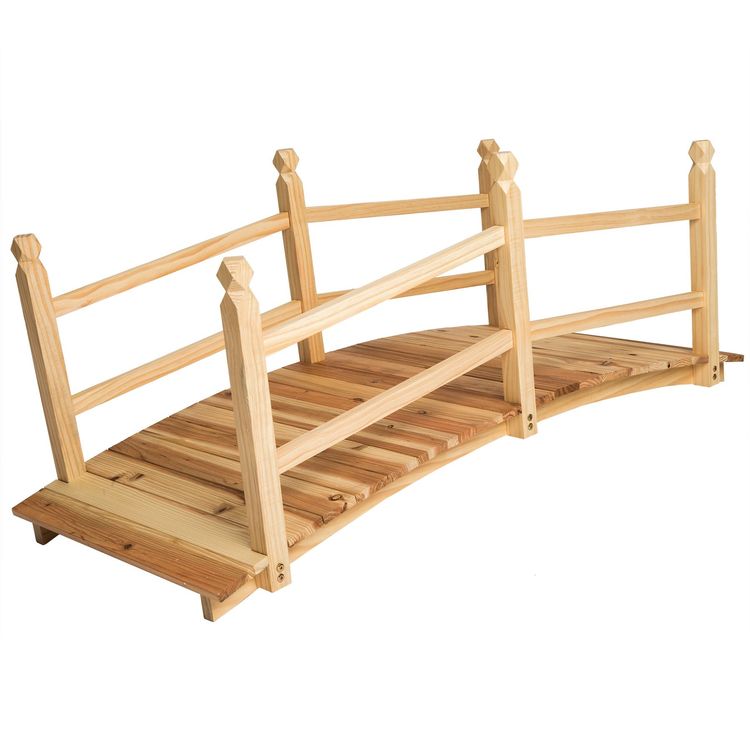 Gartenbrücke aus Holz 137cm lang - braun | Kaufen auf Ricardo