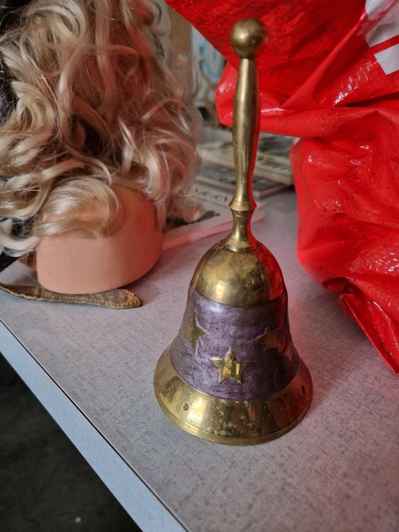 Messing Glocke mit Sternenmuster - Deko für Weihnachten! (Gebraucht) in ...