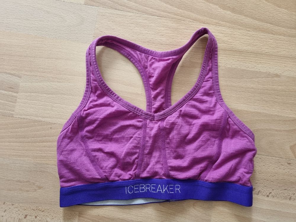 ICEBREAKER Sport-BH Grösse S Top Zustand 💜 lila Sport Busti (Gebraucht ...