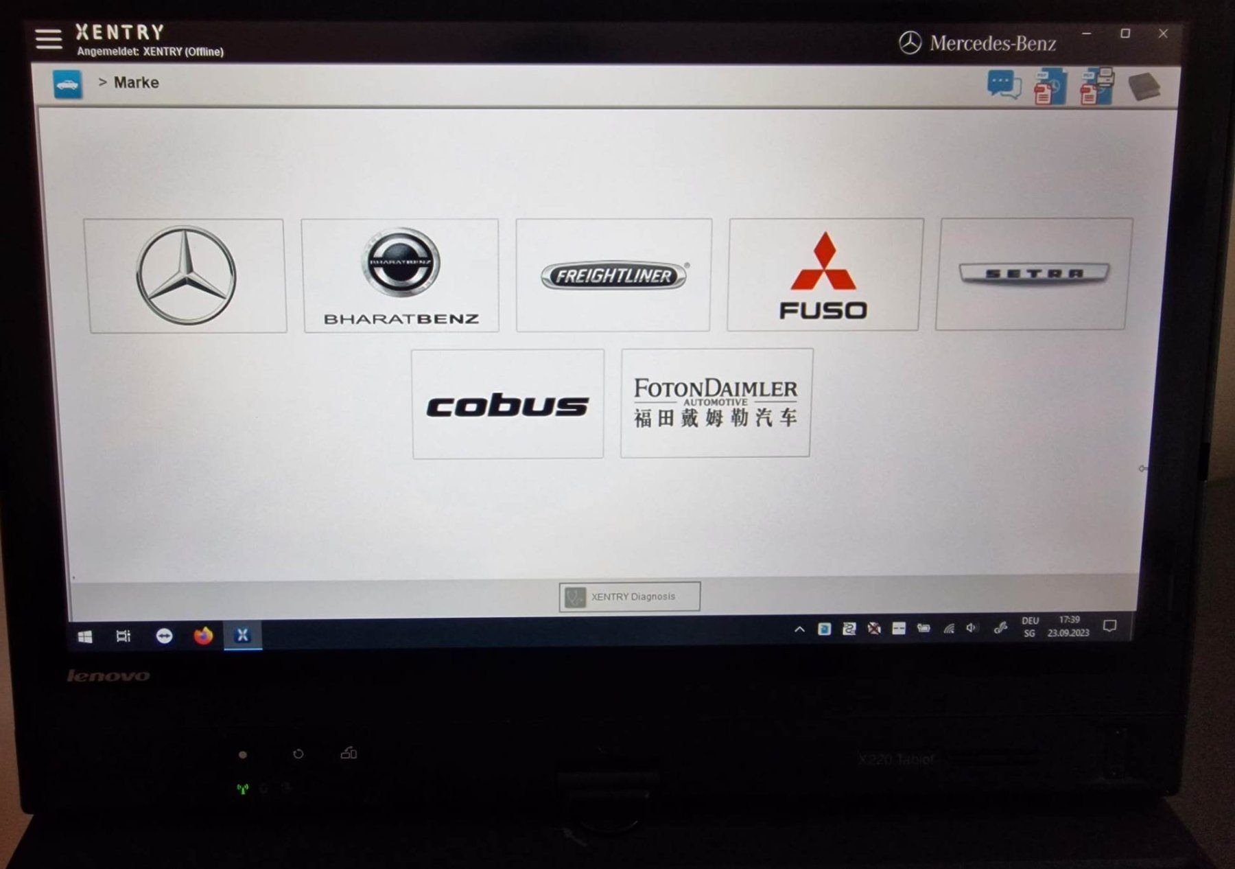 MB SD Star XENTRY C4 inkl. Diagnose PC Benz OBD2 Set Service (Gebraucht ...