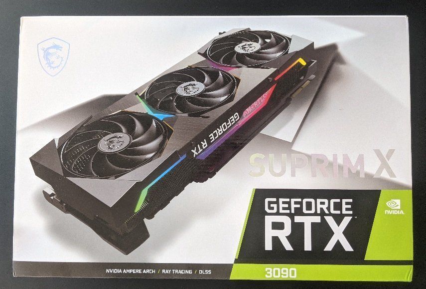 NON LHR MSI GeForce RTX 3090 SUPRIM X 24GB GDDR6 Graphics (Gebraucht ...