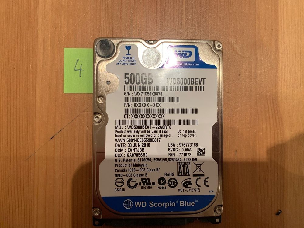 4# WD Scorpio 500GB | Kaufen auf Ricardo
