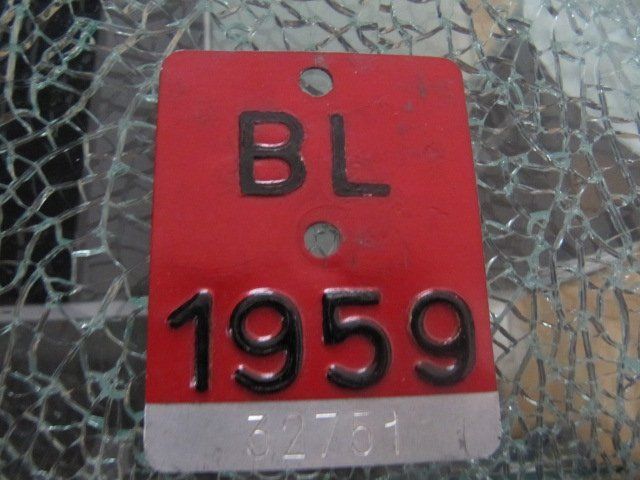 Velo Schild / Kennzeichen BL-1959 | Kaufen auf Ricardo