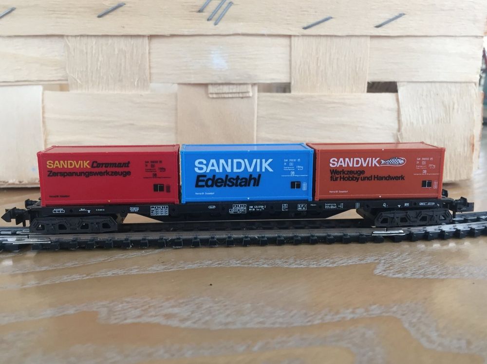 MINITRIX - Containerwagen - Spur N - 51 3507 00 (Gebraucht) in Wollerau ...