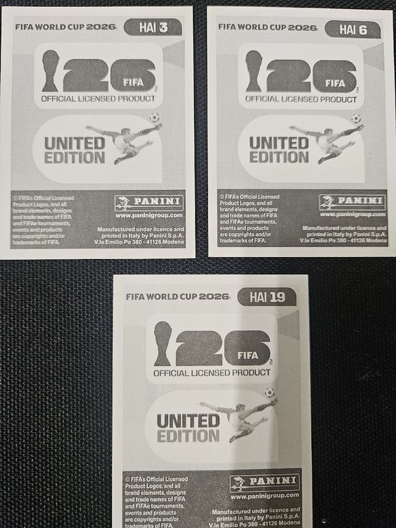 3x FIFA World Cup 2026 Sticker Haiti (Neu (gemäss Beschreibung)) in ...