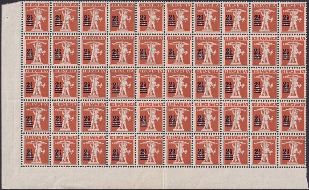 1921, Nr.146, 50er-BOGEN postfrisch ** mit Bogenrand. (Gebraucht) in ...